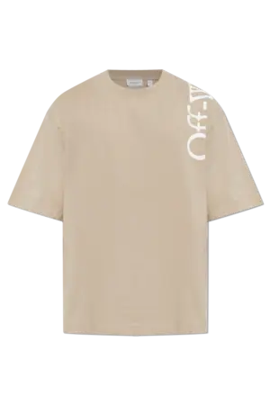 Off-White T-shirt With Printed Logo