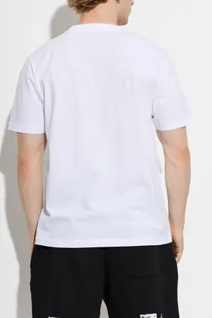 Off-White T-shirt With Embroidered Logo