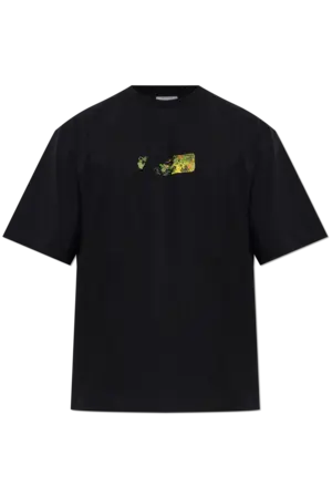 Off-White T-shirt With Printed Logo