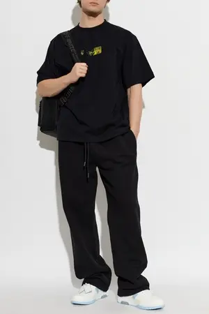 Off-White T-shirt With Printed Logo