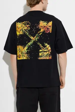 Off-White T-shirt With Printed Logo