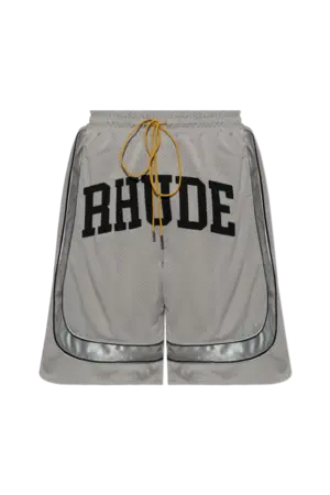 Rhude Shorts With Logo - Grey