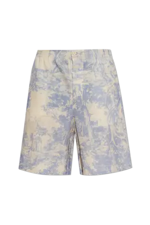 Off-White Printed Shorts - Cream