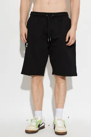 Off-White Sweat Shorts With Printed Logo