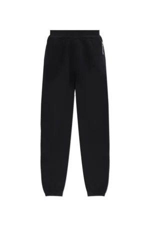 JIL SANDER Sweatpants With Printed Logo - Black