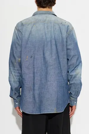 Dsquared2 Denim Shirt With ‘vintage’ Effect