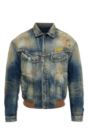 Dsquared2 Denim Jacket With ‘vintage’ Effect