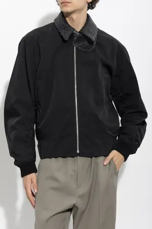Bottega Veneta Jacket With Leather Collar