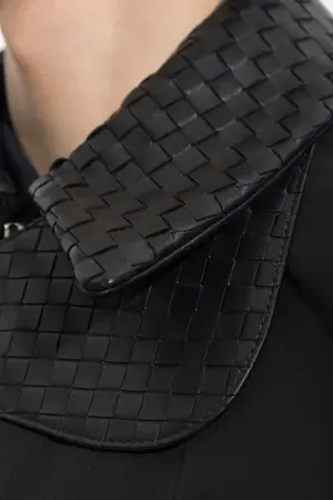 Bottega Veneta Jacket With Leather Collar