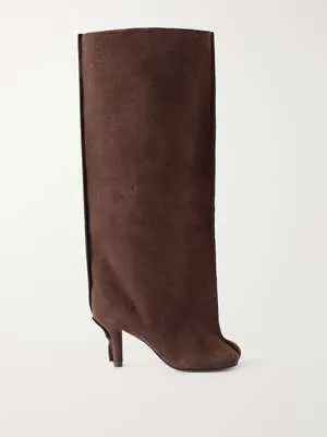 MAISON MARGIELA Suede Knee-high Boots
