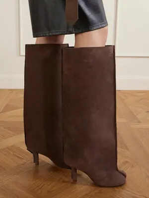 MAISON MARGIELA Suede Knee-high Boots
