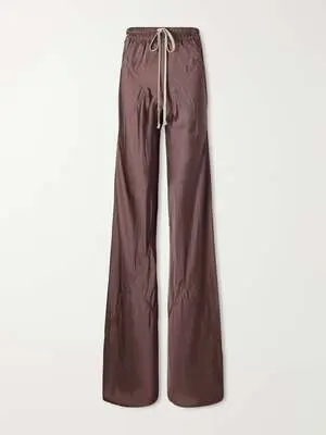 Rick Owens Charmeuse Wide-leg Pants - Grape