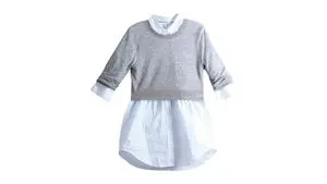 Alexander Wang Sheer Button Up Crewneck Sweatshirt