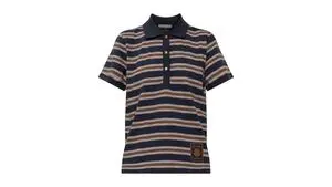 Moncler Short Sleeve F75 Brown & Polo Shirt - Blue