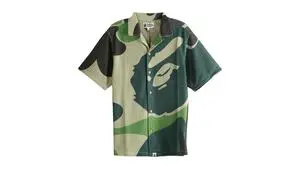 A BATHING APE Mega Abc Camo Mesh Shirt - Green