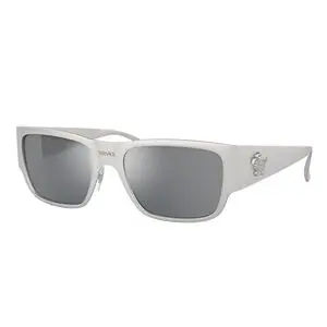 Versace Square Frame Sunglasses Silver