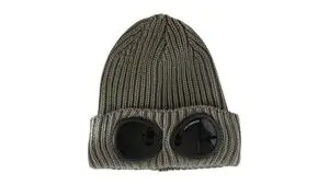 C.P. COMPANY Extrafine Merino Wool Goggle Beanie - Fallen Rock