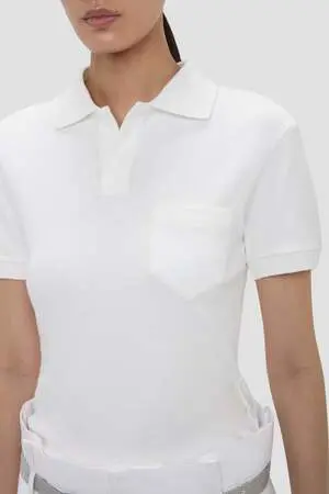 Victoria Beckham Polo Collar Top