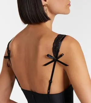 SHUSHU/TONG Lace-trimmed Minidress