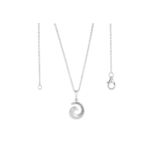 LUCY QUARTERMAINE Element Swirl Pendant - Silver