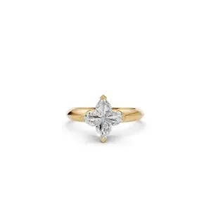 AYA FINE JEWELRY 2.15 Carat Lily Cut Lab-grown Diamond Solitaire Ring In 14k Gold - Yellow