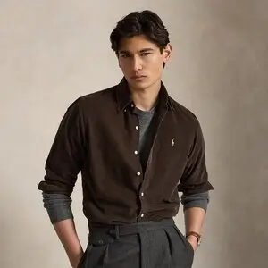 Ralph Lauren Classic Fit Corduroy Shirt - Nutmeg Brown