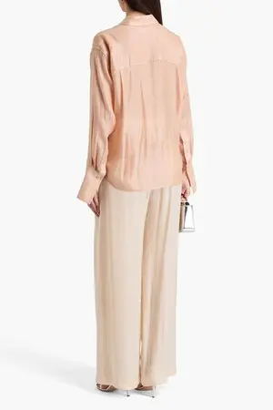 Victoria Beckham Wrapeffect Lamé Shirt
