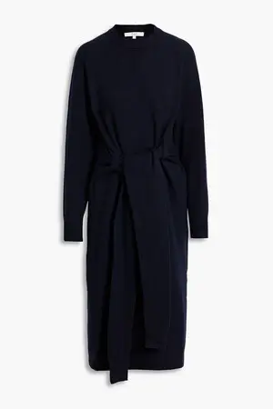 Tibi Blair Woolblend Midi Dress - Navy