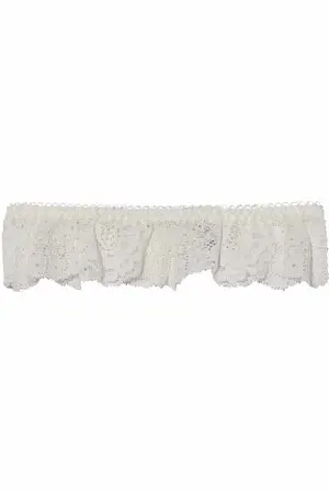 Stella McCartney Ruffled Lace Garter - Ivory