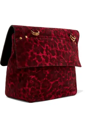 Jérôme Dreyfuss Jeremie Small Leopardprint Suede Shoulder Bag