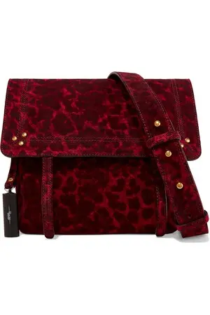 Jérôme Dreyfuss Jeremie Small Leopardprint Suede Shoulder Bag