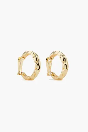 KENNETH JAY LANE Tone Clip Earrings - Gold