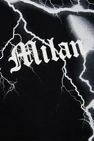 MARCELO BURLON COUNTY OF MILAN Printed Cotton-fleece Hoodie