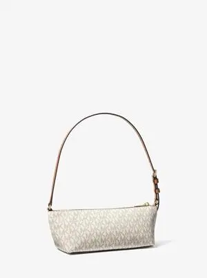 Michael Kors Laila Small Signature Logo Pochette - Natural