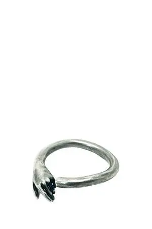 ANN DEMEULEMEESTER Paju Hand Ring - Silver