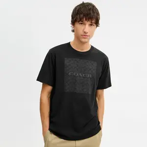 COACH OUTLET Signature Square T-shirt - Black
