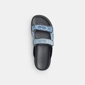 COACH OUTLET Coach Double Banded Sandal In Signature Denim