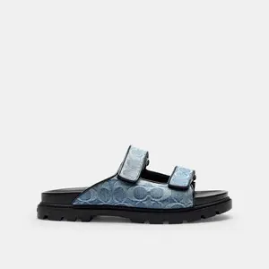 COACH OUTLET Coach Double Banded Sandal In Signature Denim
