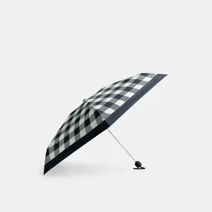 COACH OUTLET Uv Protection Mini Umbrella With Gingham Print