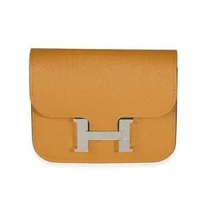 Hermès Sesame Epsom Constance Slim Wallet Phw - Brown