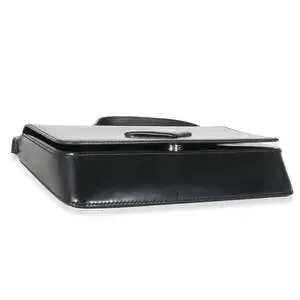 Prada Brushed Leather Shoulder Bag - Black