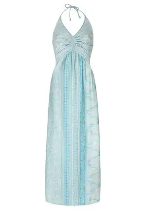 CHIC BY LIRETTE Halter Dress Guna Turquoise - Blue