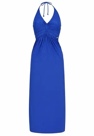 CHIC BY LIRETTE Halter Dress Natural Cobalt - Blue