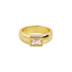 Argento Vivo Baguette Heirloom Ring - Gold