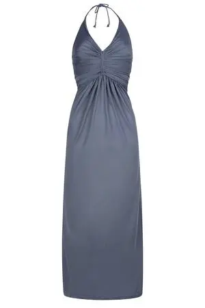 CHIC BY LIRETTE Halter Dress Natural Anthracite - Grey