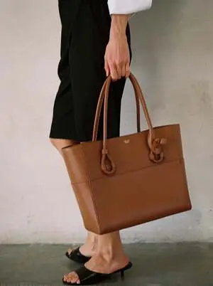CALLAS MILANO Gina Leather Top Handle Tote Bag