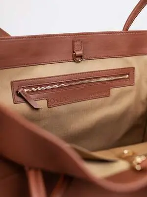 CALLAS MILANO Gina Leather Top Handle Tote Bag