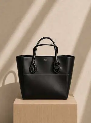 CALLAS MILANO Gina Leather Tote Bag - Black