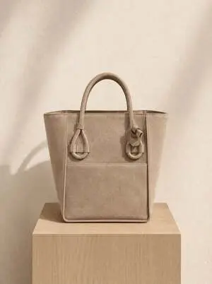 CALLAS MILANO Pia Suede Tote Bag - Sand