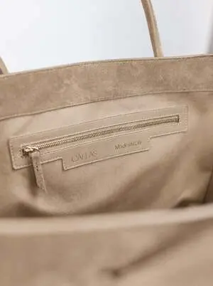 CALLAS MILANO Pia Suede Tote Bag - Sand